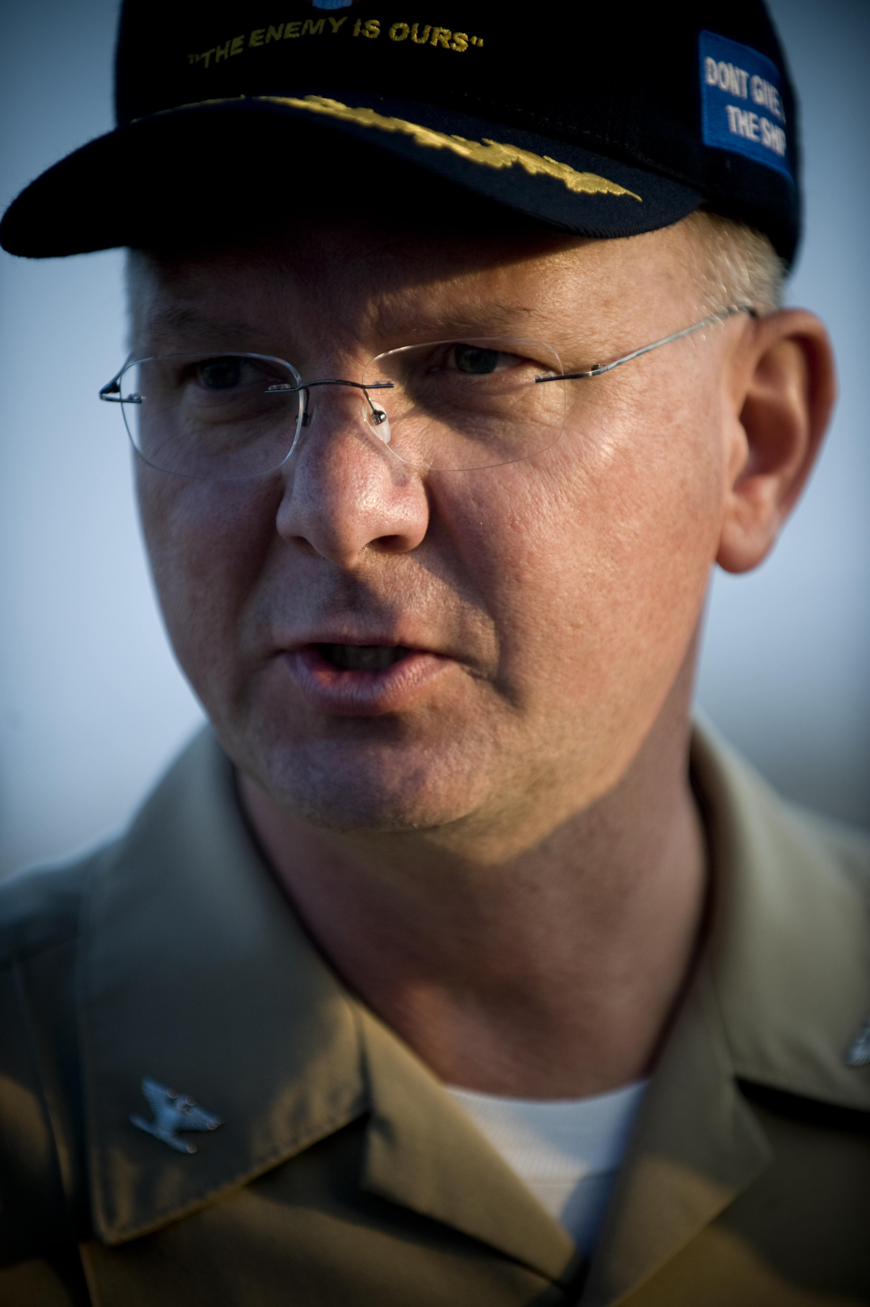 U.S. Navy Capt. Randall M. Hendrickson, commanding officer of the USS ...