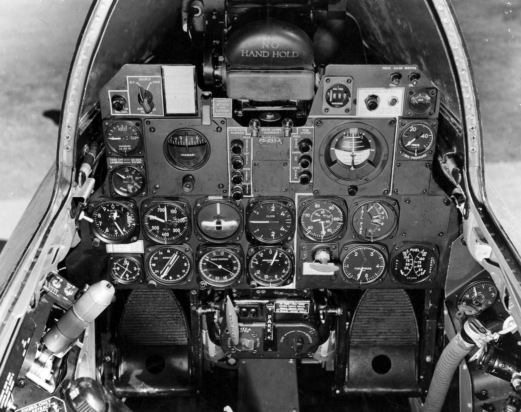 Republic F-84B Cockpit