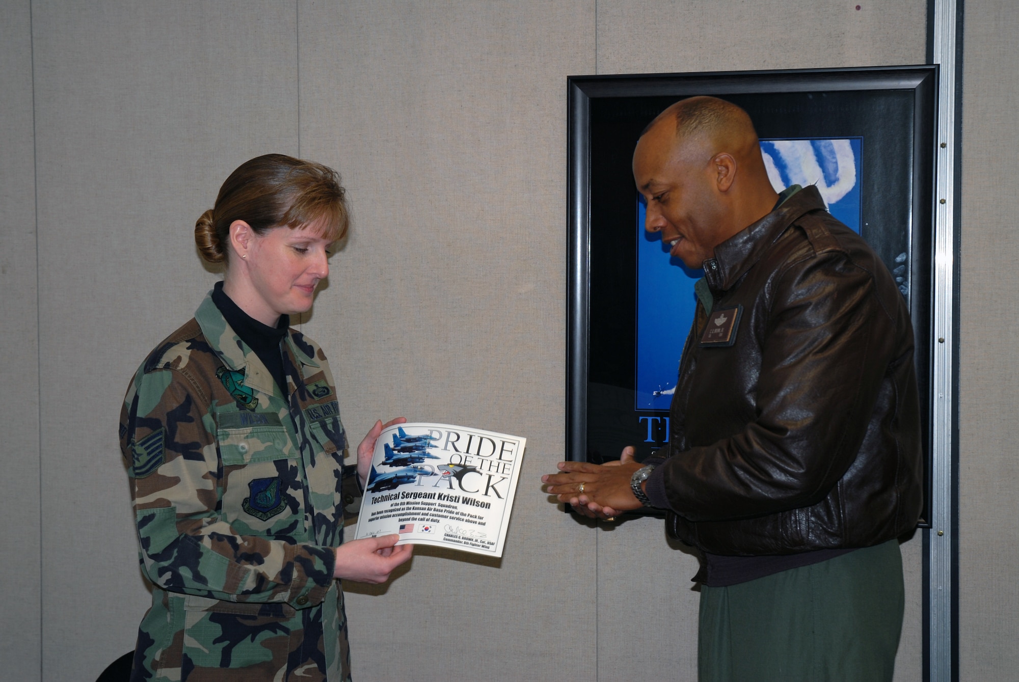 Pride of the Pack: Technical Sergeant Kristi Wilson > Kunsan Air Base ...