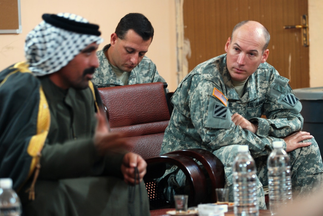 Army Col. James W. Adams, deputy commander of the 3rd Infantry Division ...