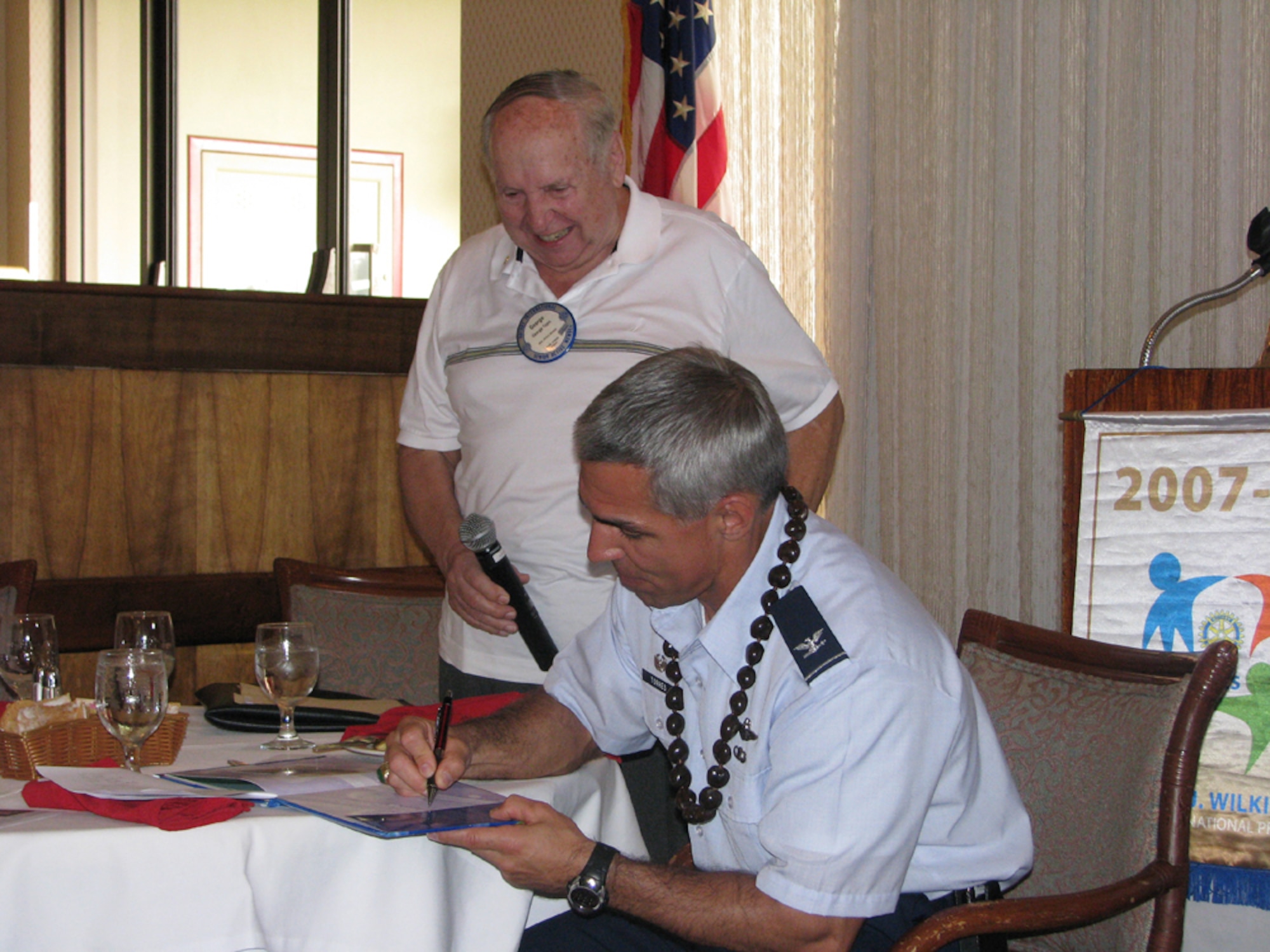 Colonel Torres speaks to Rotary Club members, shares Hickam mission ...