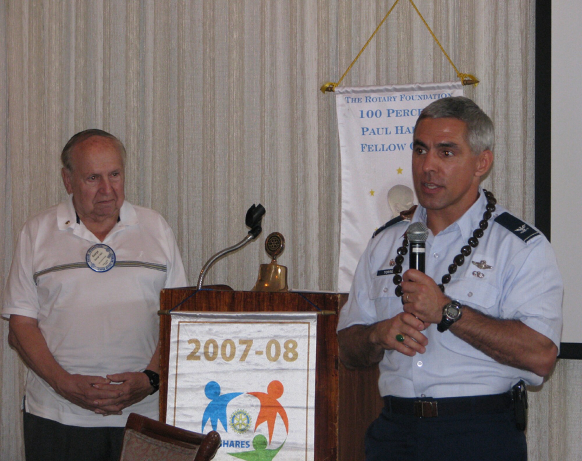 Colonel Torres speaks to Rotary Club members, shares Hickam mission ...