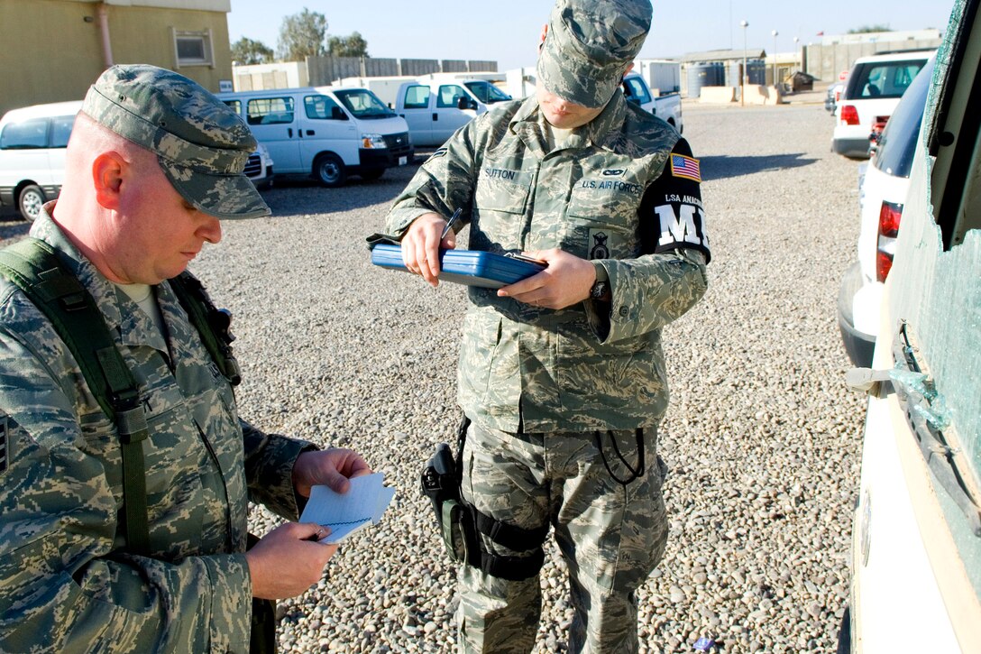 Balad Airmen keep order, maintain security