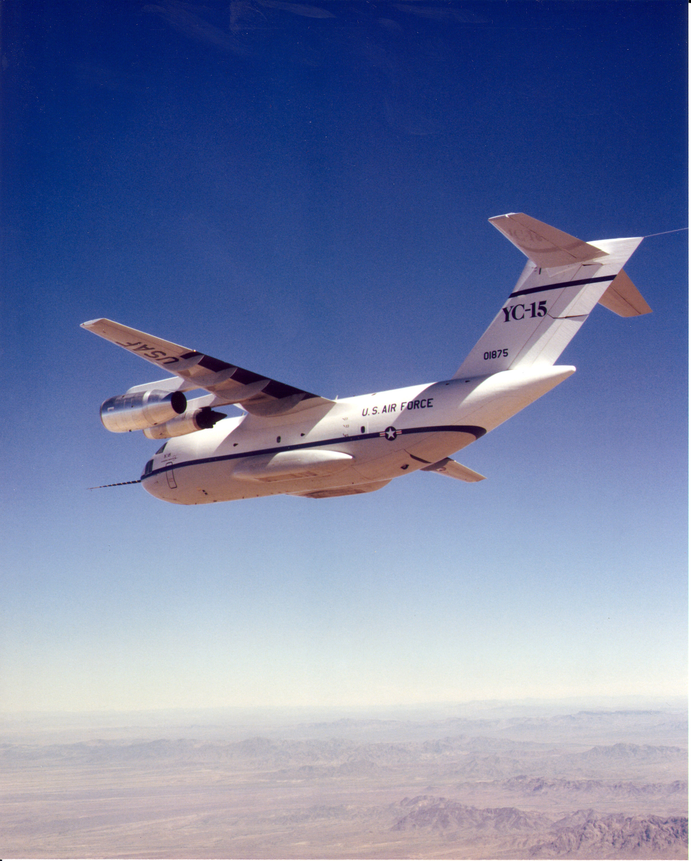 YC-15 Advanced Medium Short-Takeoff transport concept demonstrator
