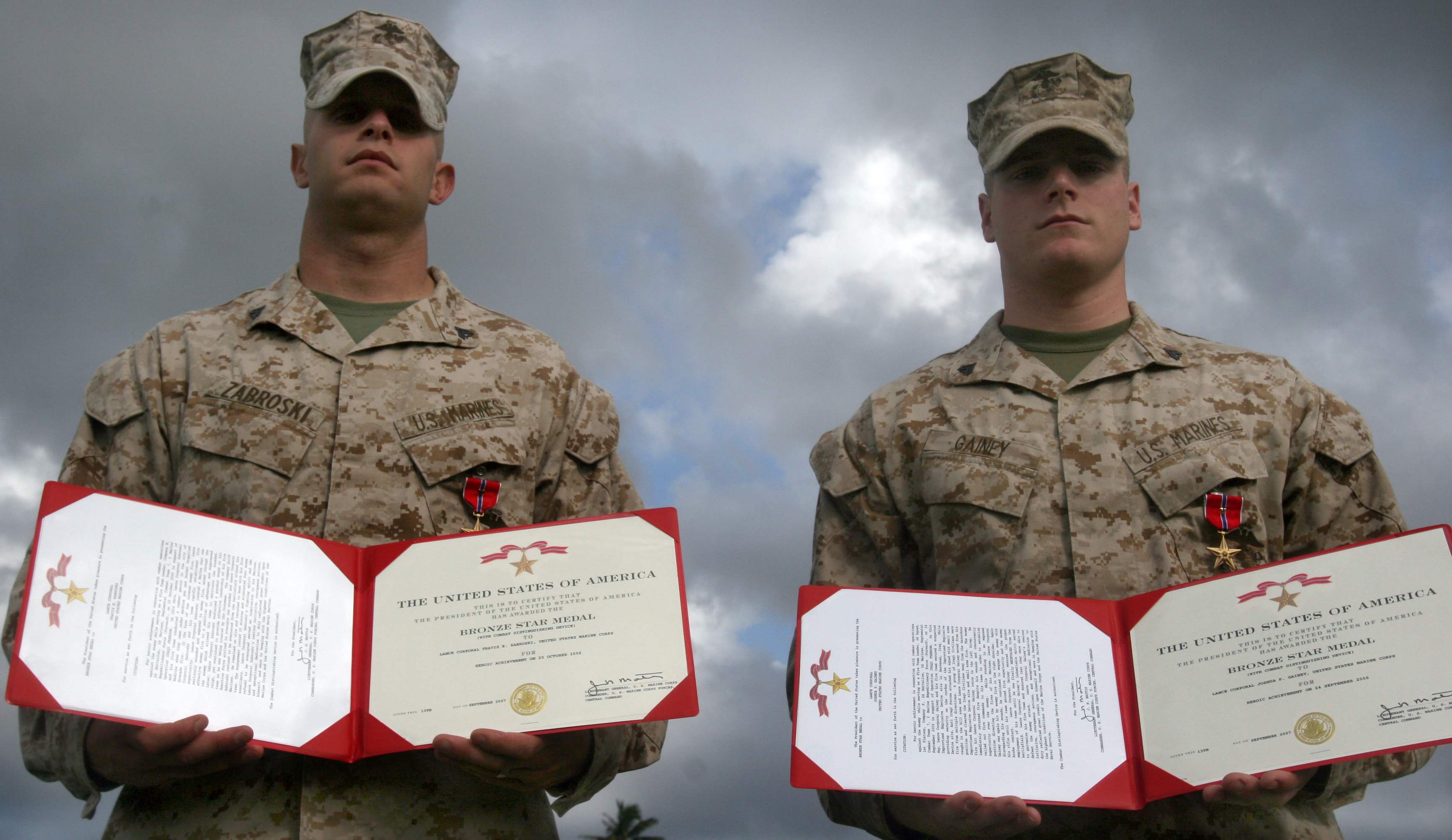 Marines earn bronze stars, respect > United States Marine Corps ...