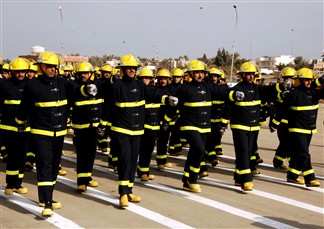IRAQI FIREMAN CELEBRATE POLICE