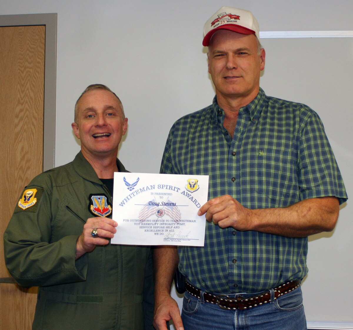 Whiteman Spirit Award > Whiteman Air Force Base > Article Display