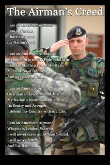 31st Security Forces Squadron/Airman's Creed Poster Series