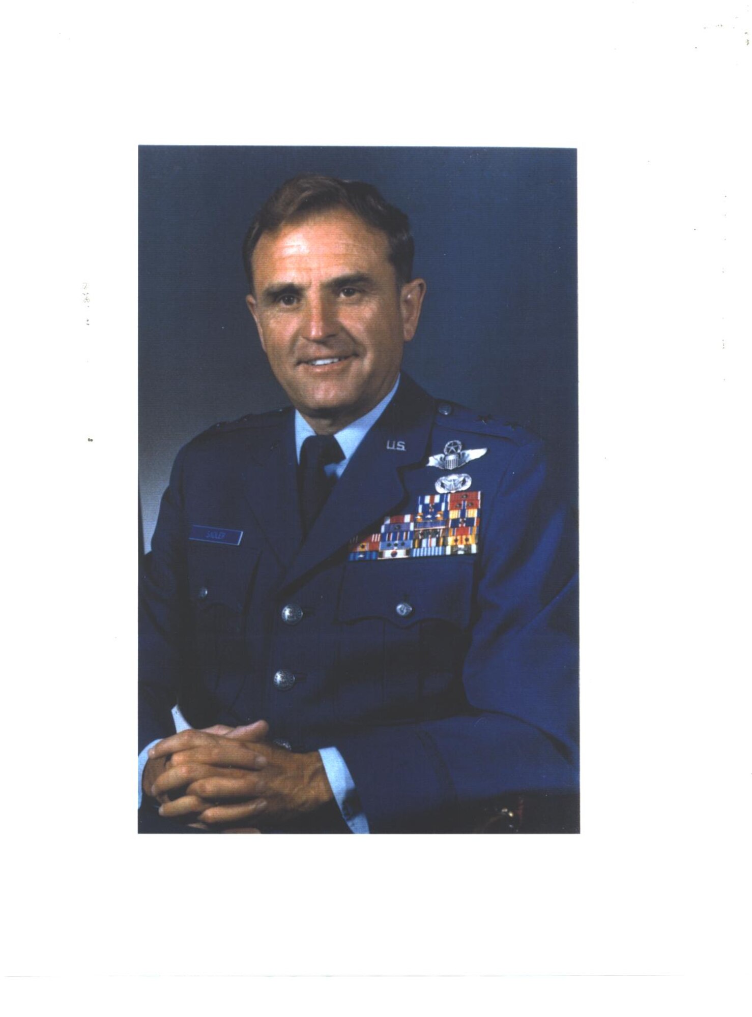 MAJOR GENERAL THOMAS M. SADLER > Air Force Security Forces Center > Display