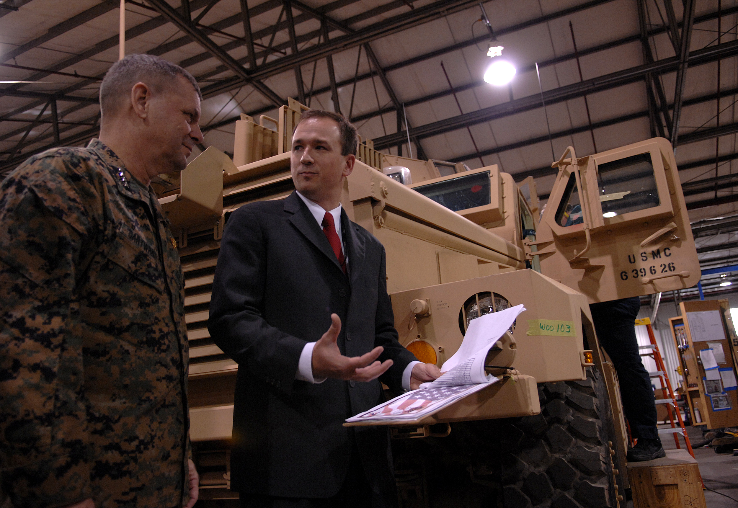 Pete Ward, MRAP project engineer for SPAWAR Systems Center Charleston ...