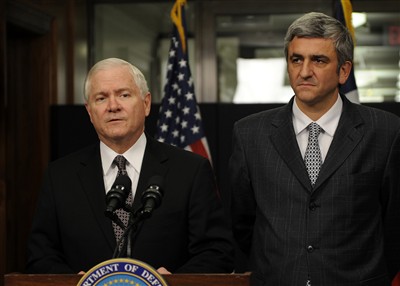 Secretary Gates conducts a joint press conference with French Minister ...