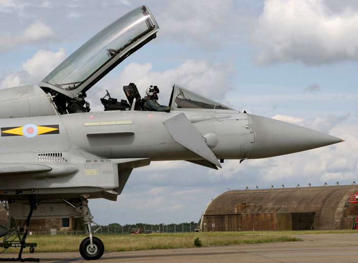 Pilot tackles Typhoons during exchange duty in England > Air Force ...