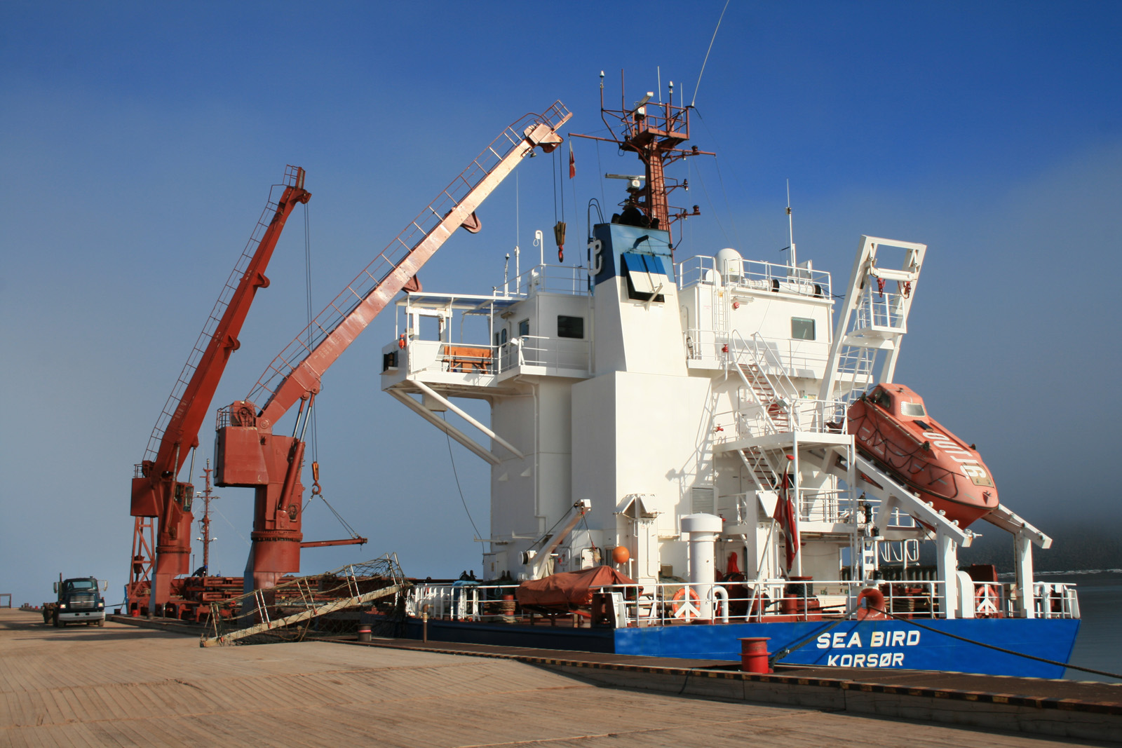 Sea Bird cargo ship arrives, 30-day port season begins > Peterson and ...