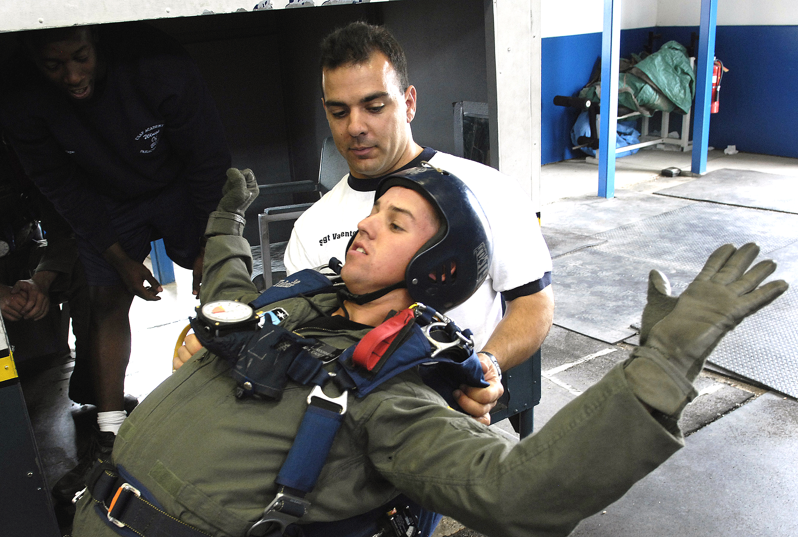 U.S. Air Force Academy Cadet 3rd Class Cody Moorhead receives free-fall ...
