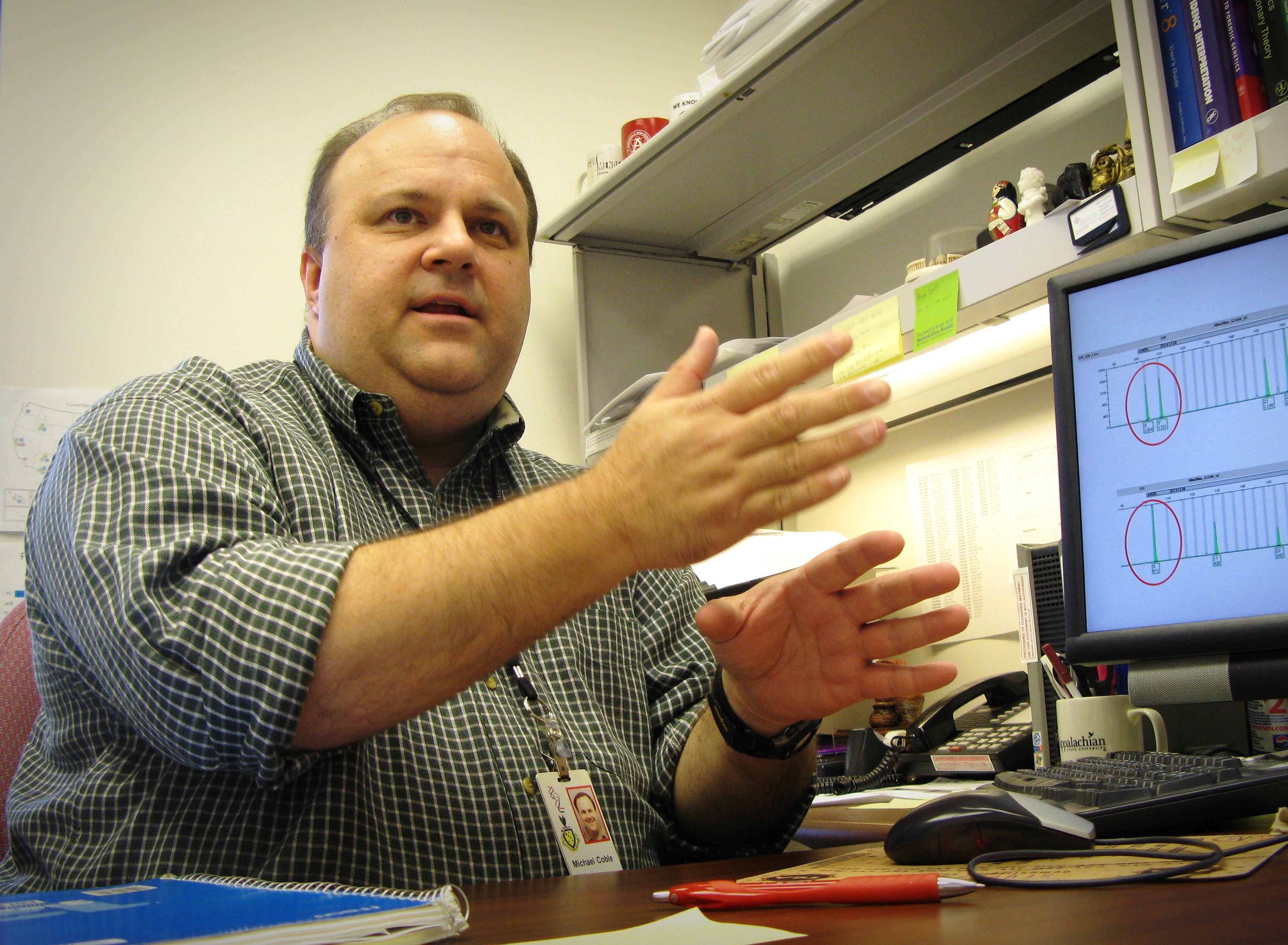 Dr. Michael Coble, the research section chief for the Armed Forces DNA ...