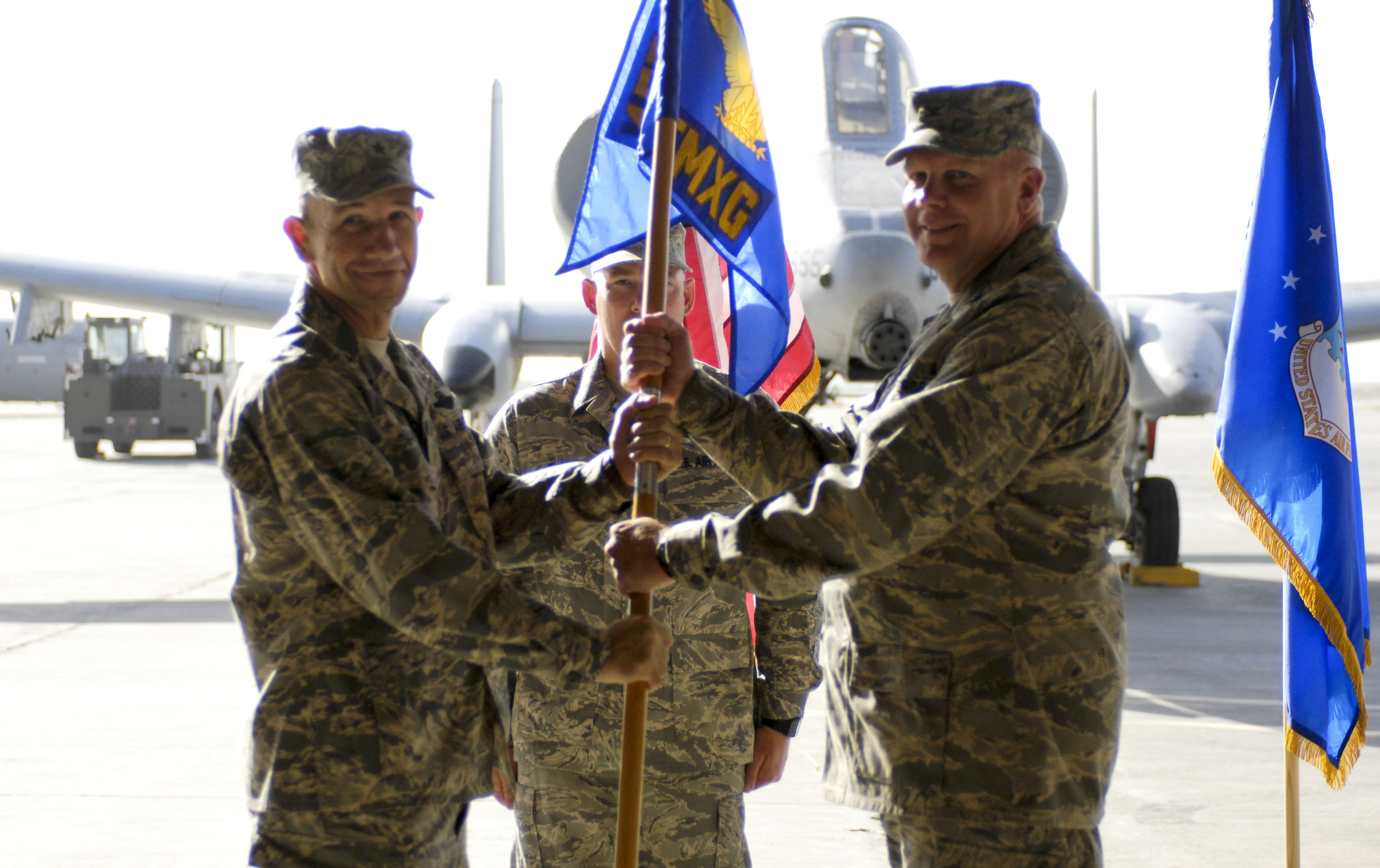 Sutterfield departs 455th EMXG, Blanks assumes command > U.S. Air ...