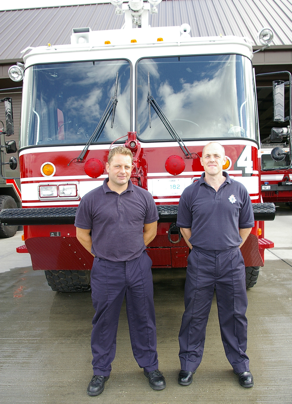 British firefighters receive medals from Defence Fire Service top chief ...