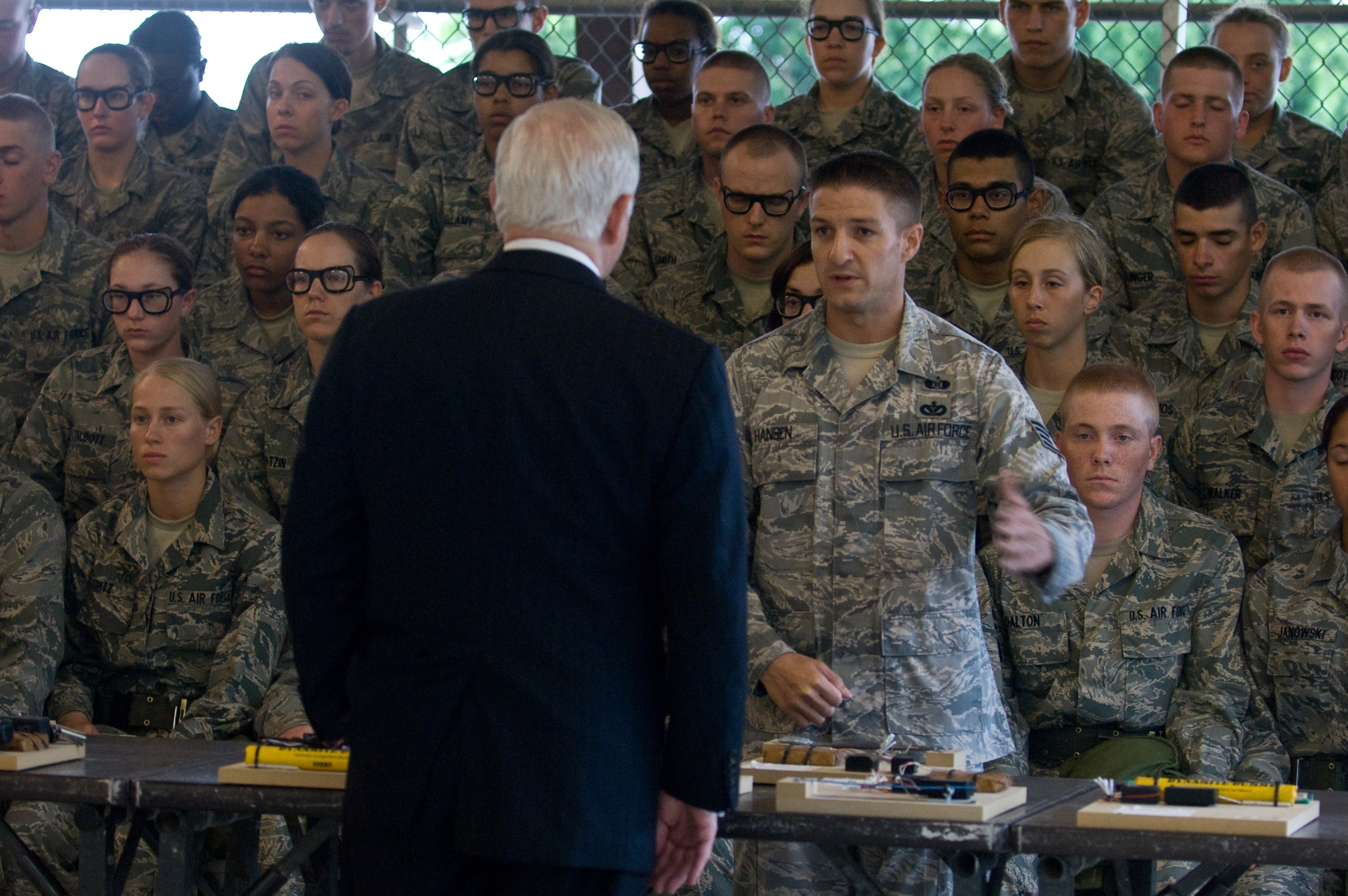 SECDEF visits Airmen, tour BMT facilities
