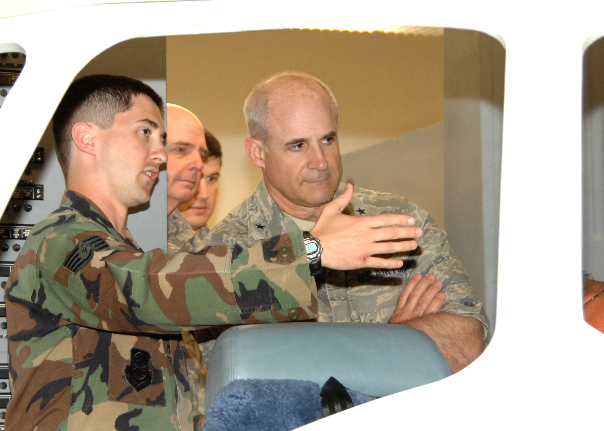 Brigadier General Kenneth D. Merchant tours Travis Air Force Base ...