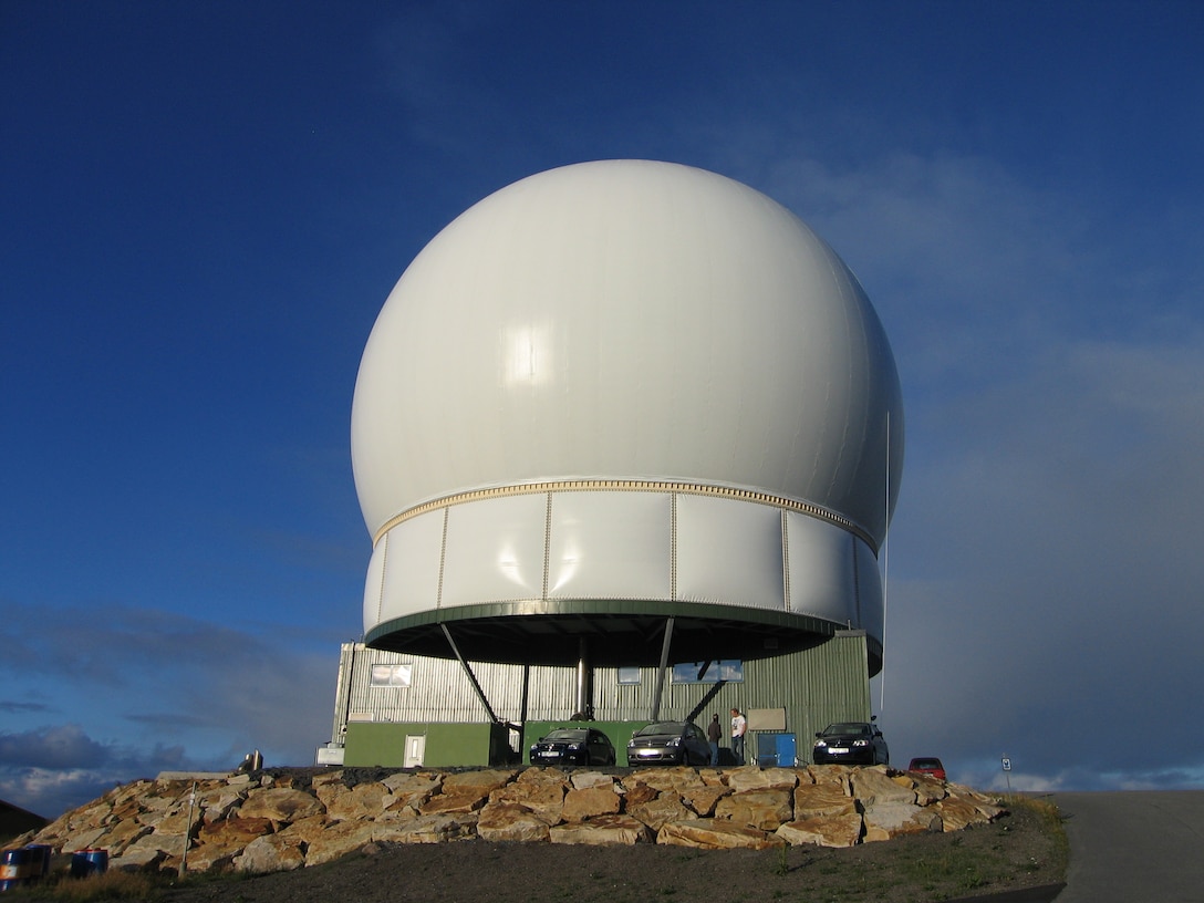 GLOBUS II is pictured above. GLOBUS II a radar system located at Vardo ...