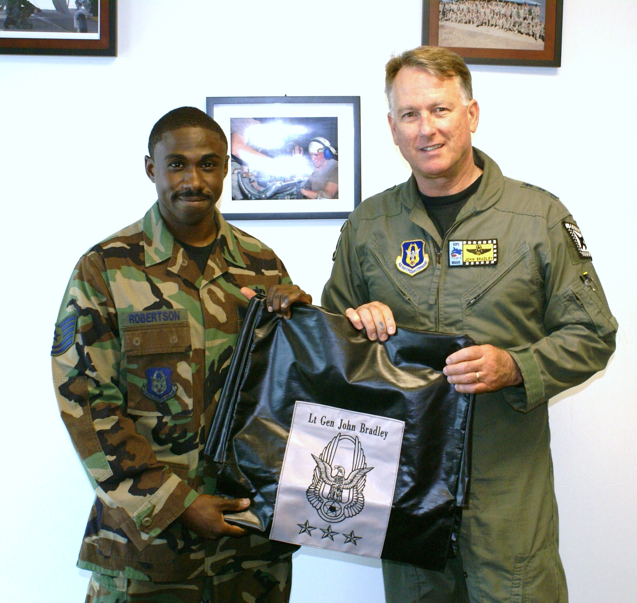 General flies last mission