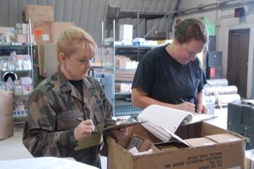 Lt. Col. Diana Shoop and Maj. Tracy Glenz