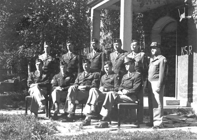 Colonel Berg, and 10th Photo Group staff officers