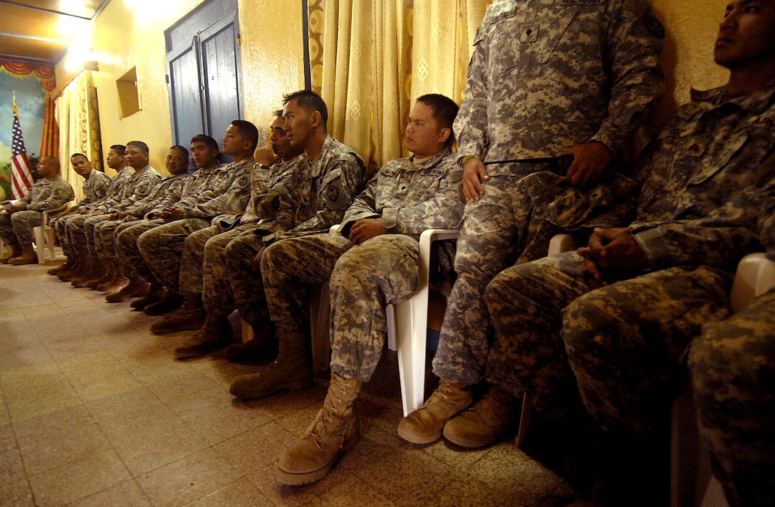 U.S. Army soldiers assigned to Guam Army National Guard's Company D ...