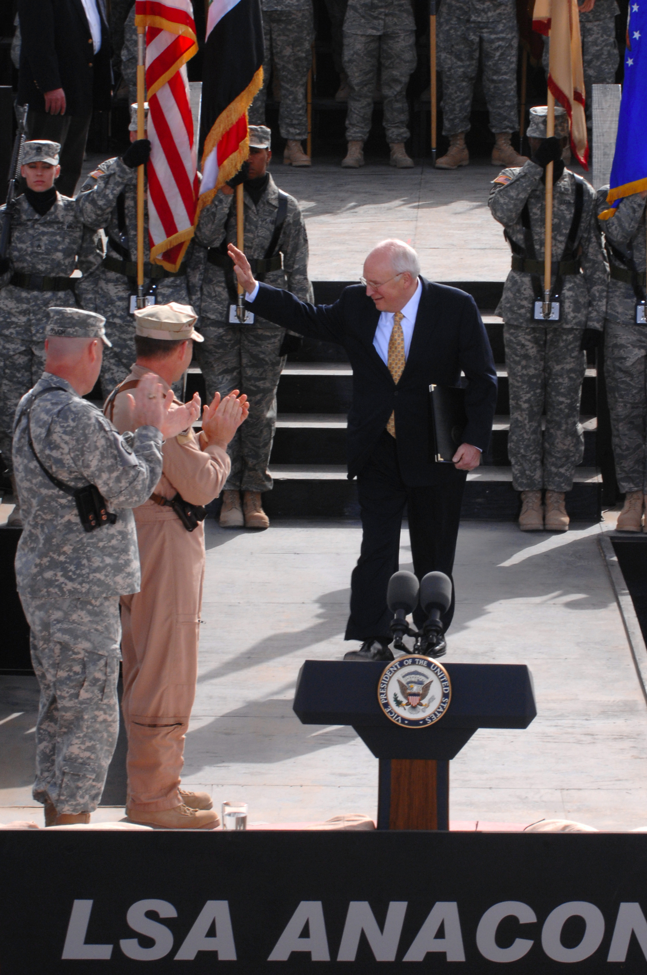 VP visits troops at Balad AB, LSA Anaconda > U.S. Air Forces Central > News