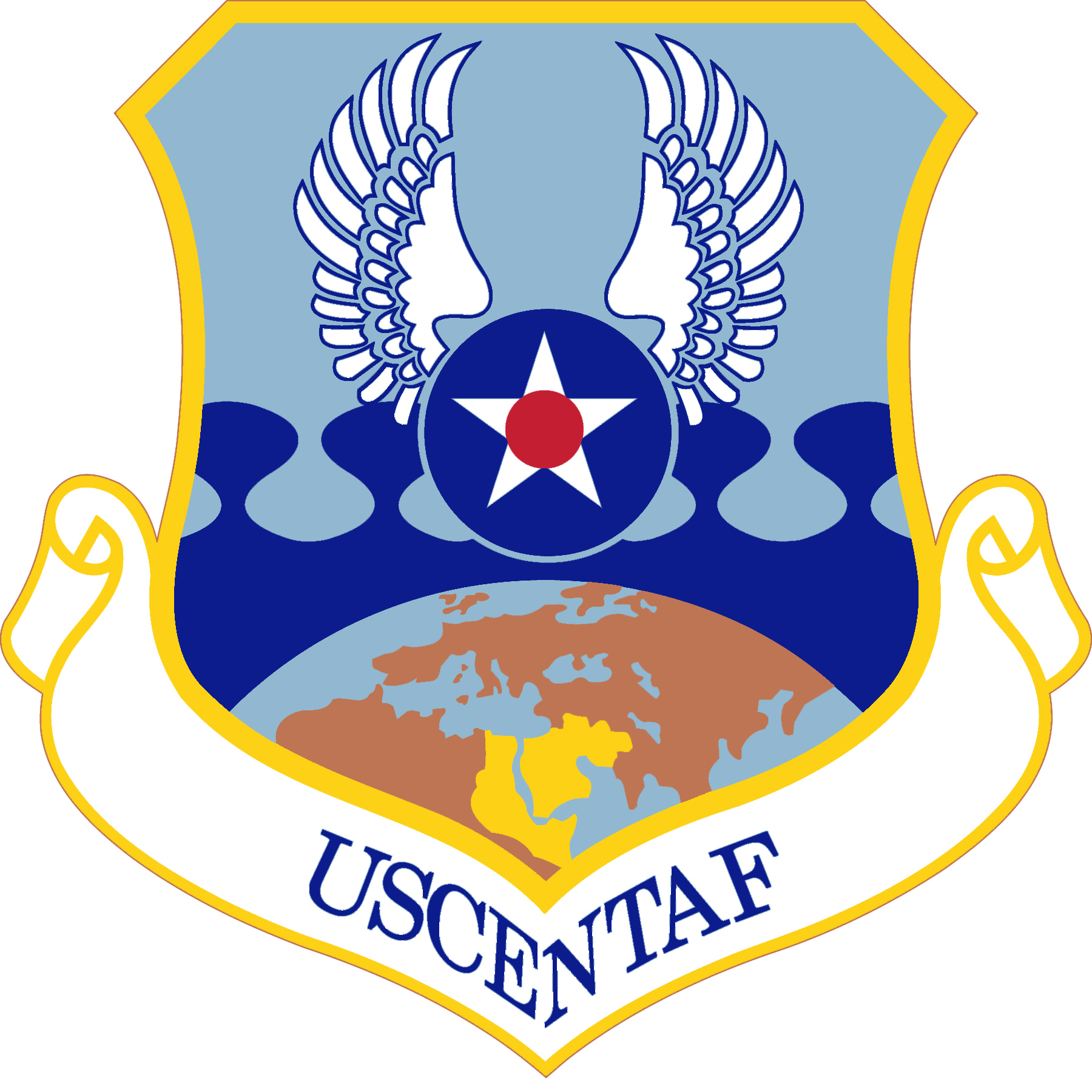 U.S. Central Air Force Shield (Color)