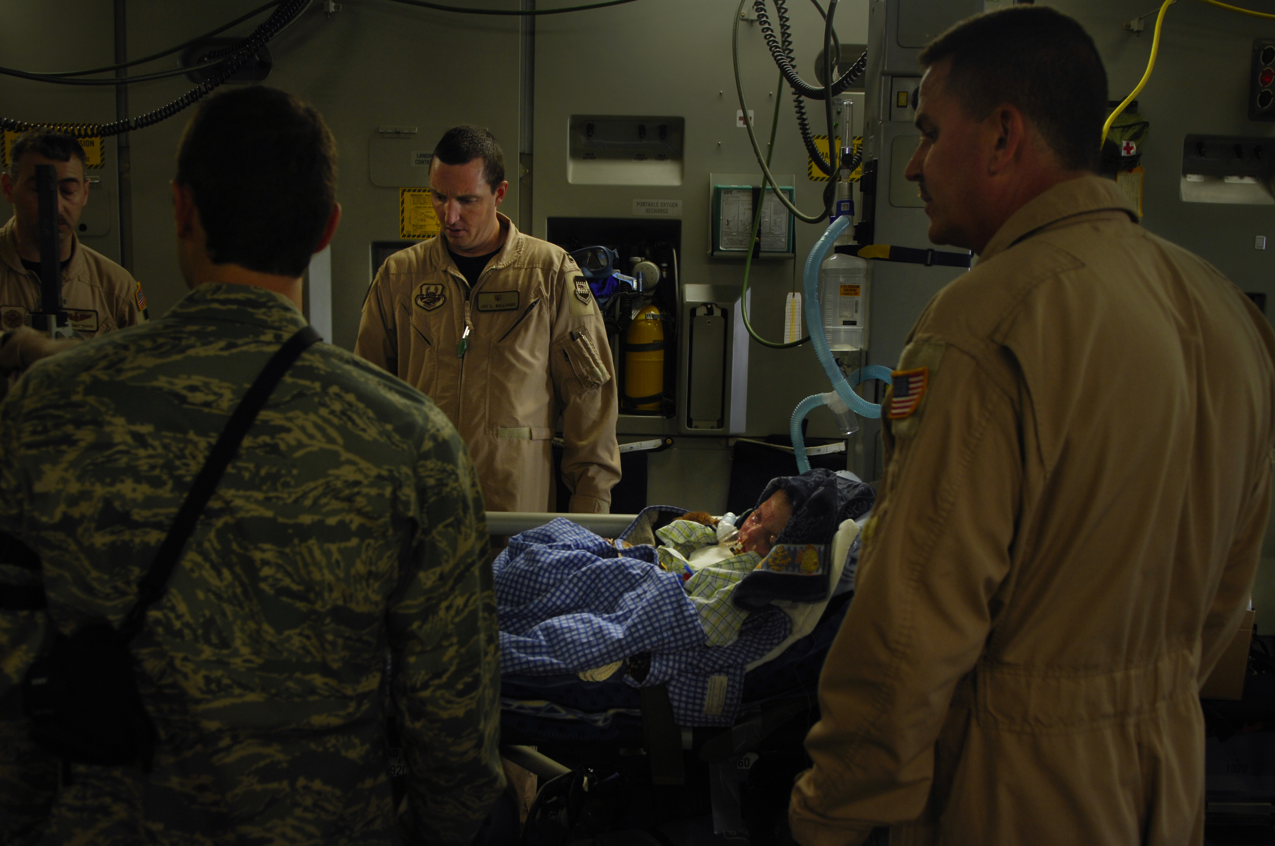 Iraqi burn victim transported to U.S.