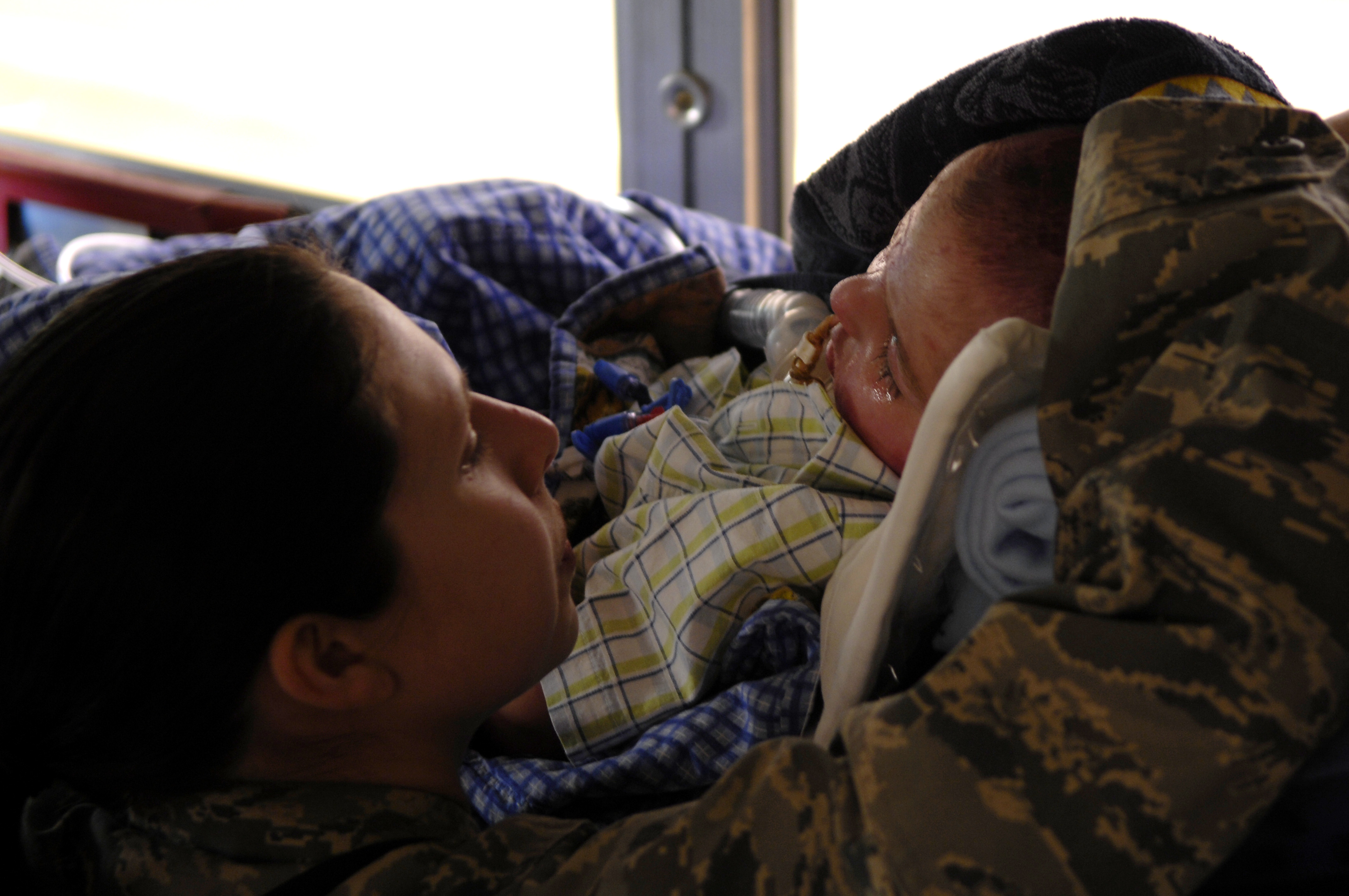 Iraqi burn victim transported to U.S.