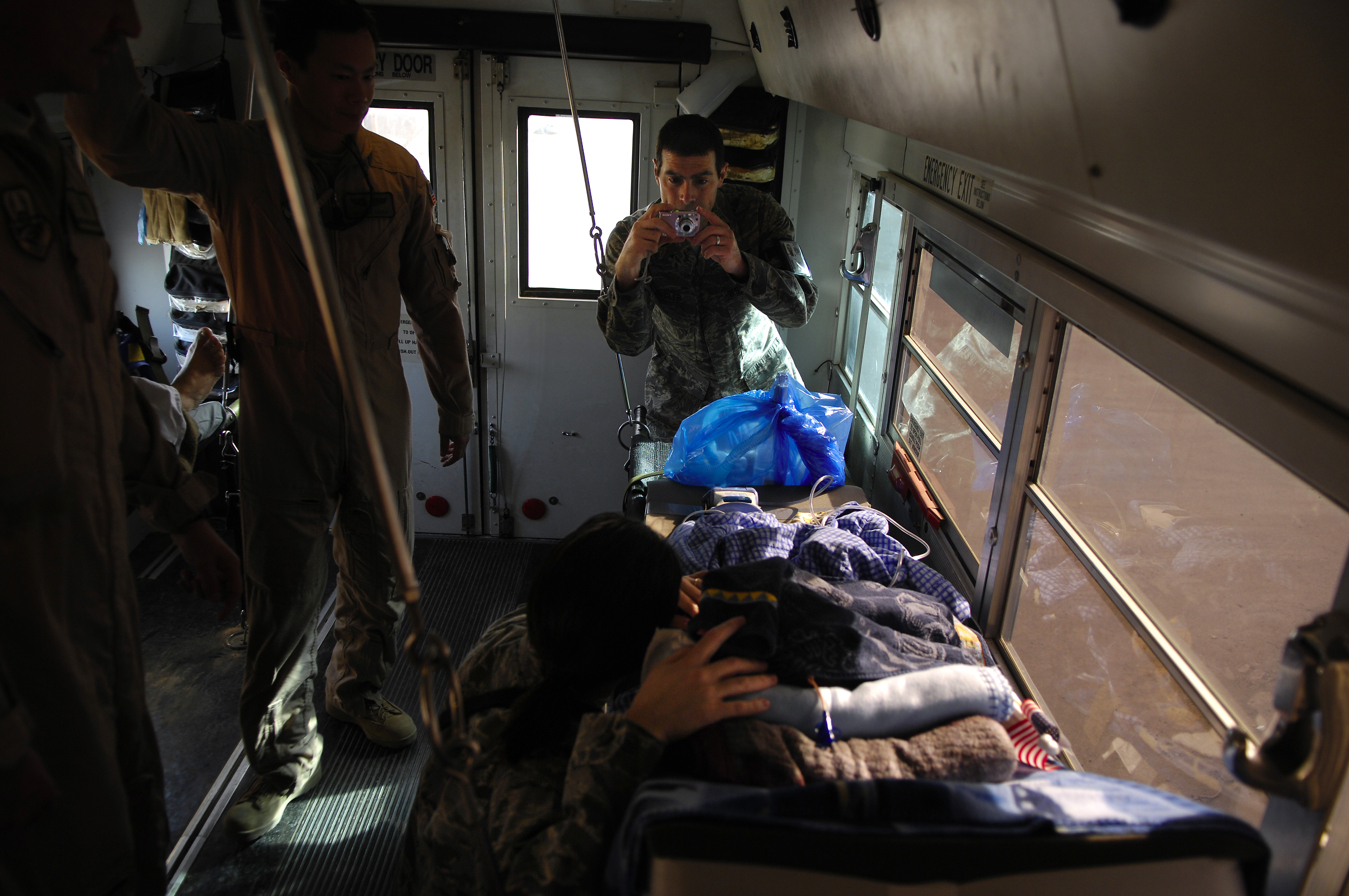 Iraqi burn victim transported to U.S.