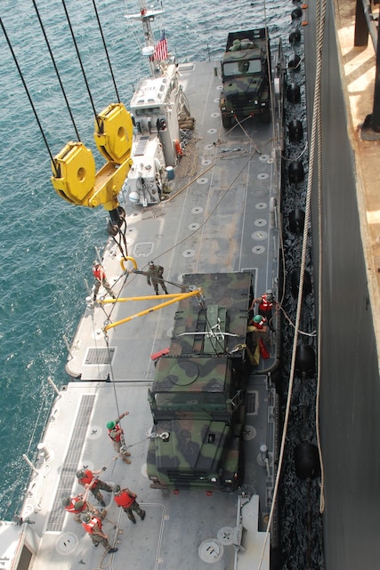 Marines, sailors conduct landmark sea-basing exercise off the coast of ...