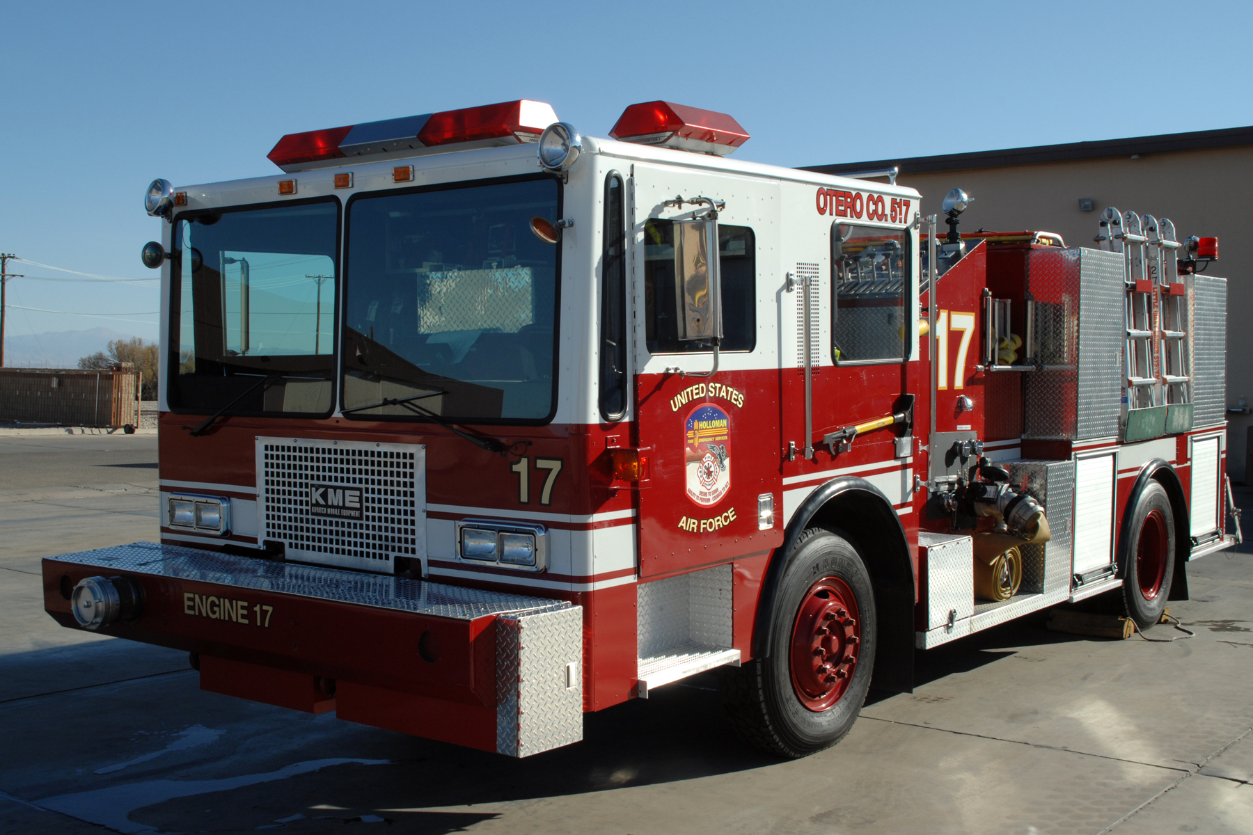 Fire truck resurrection > Holloman Air Force Base > Display