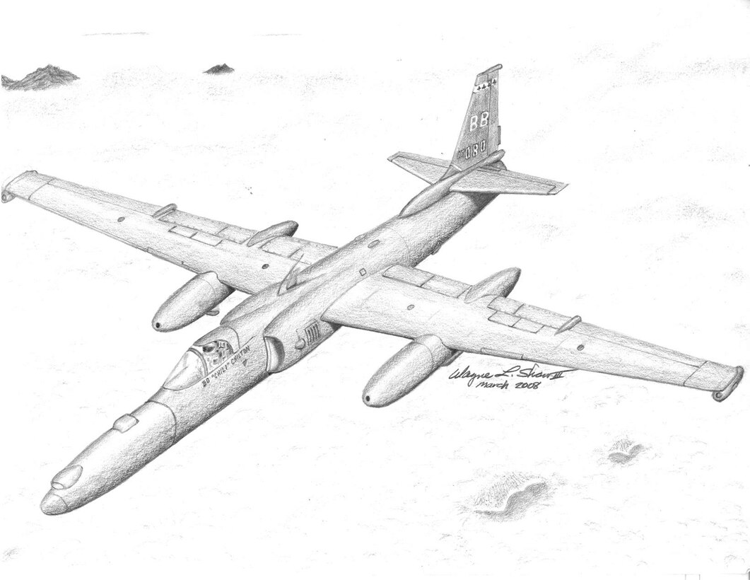 U2 Sketch Over Cloudscape