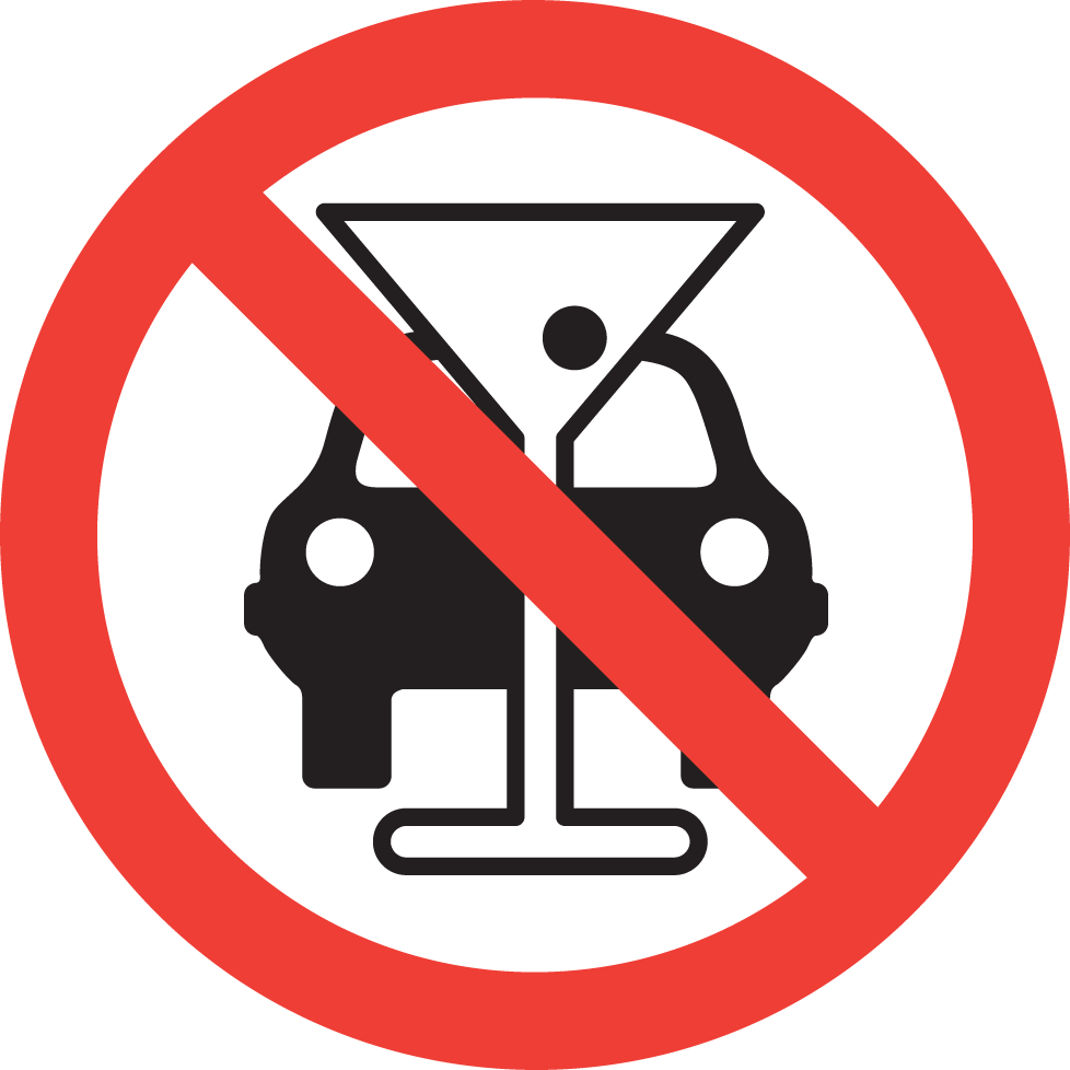 No Drinking And Driving Symbol