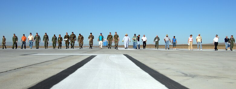 First flight marks temporary runway operational use > Edwards Air Force ...