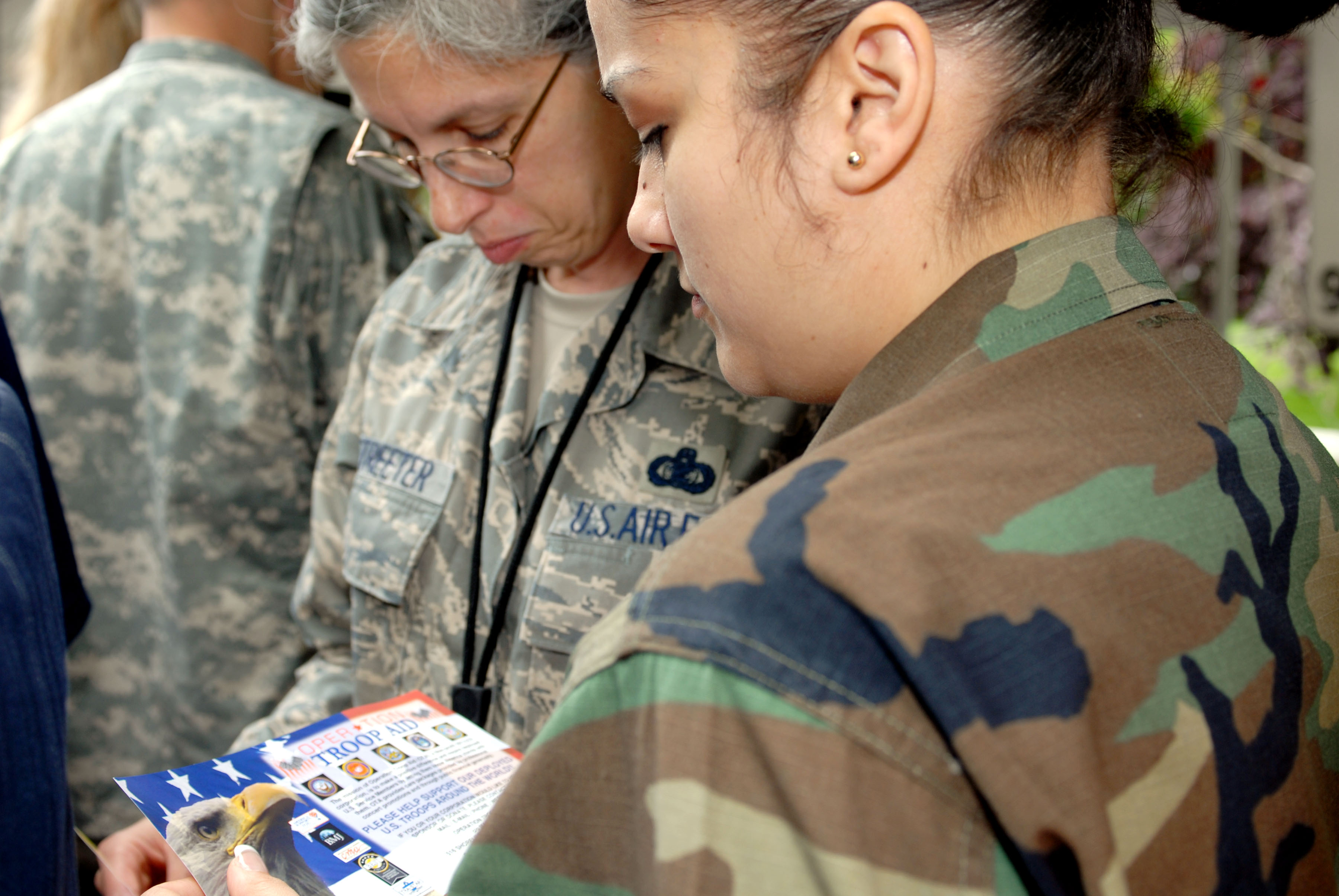 Air Force Master Sgt. Heather Streeter, left, and Air Force Tech. Sgt ...