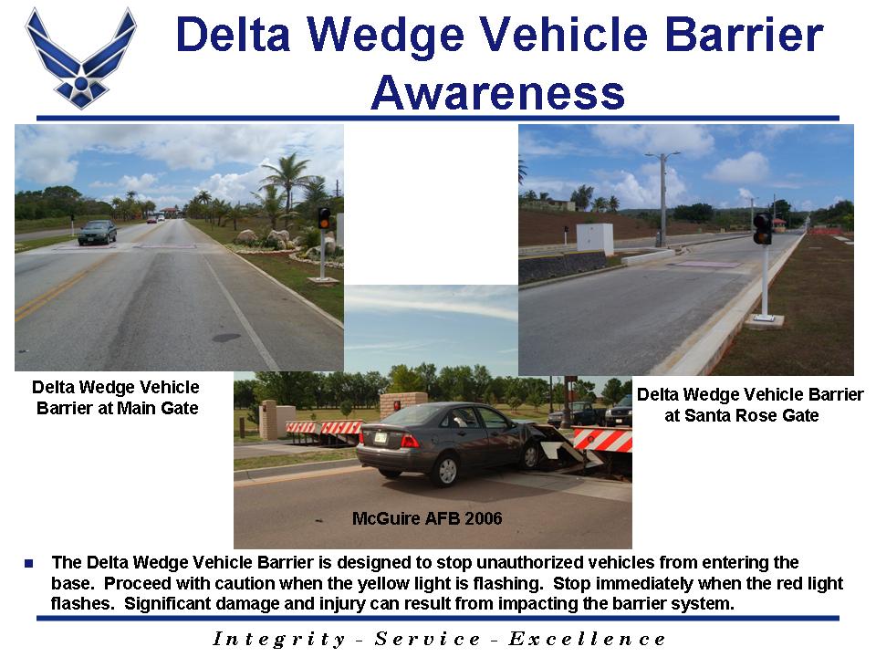 The Delta Wedge Vehicle Barrier