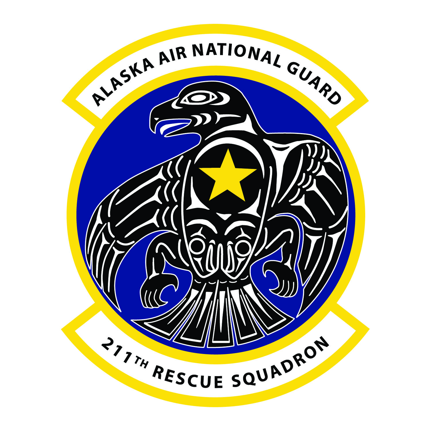 211th Rescue Squadron, emblem, colored