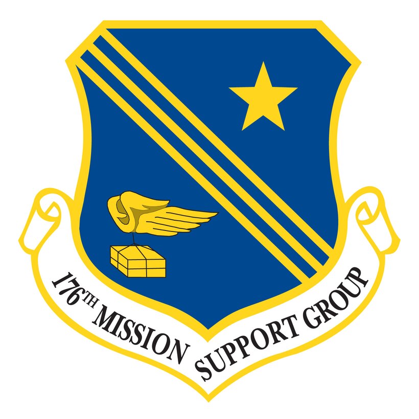 176th Mission Support Group, emblem, Colored