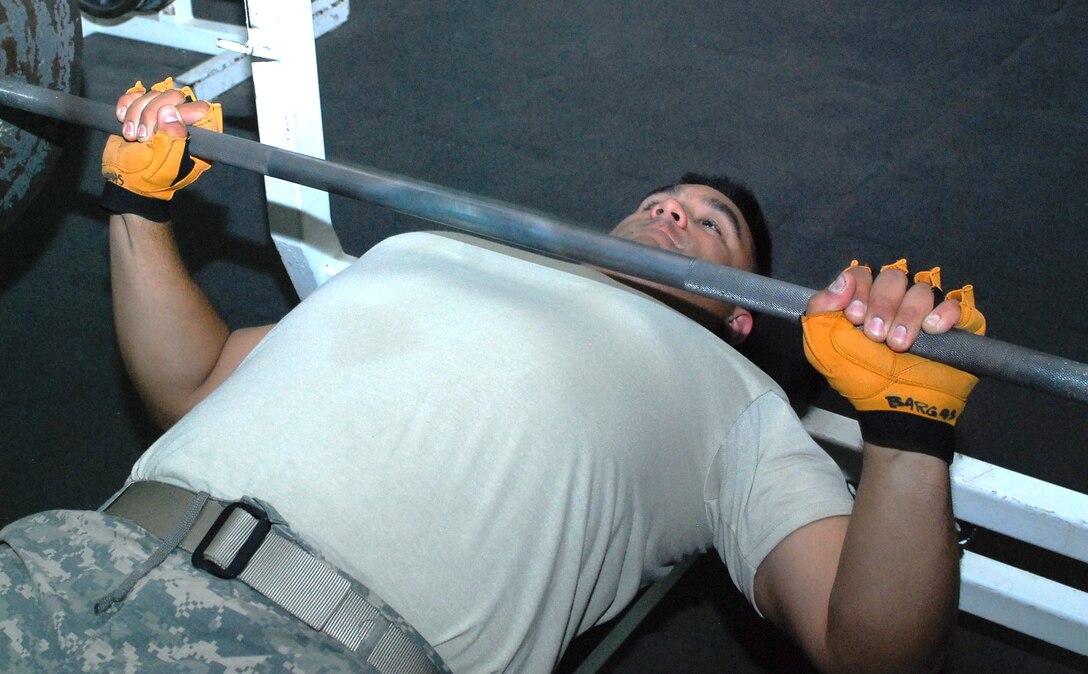 Army Sgt. Jared Bargas, a Houston native who serves as the training ...