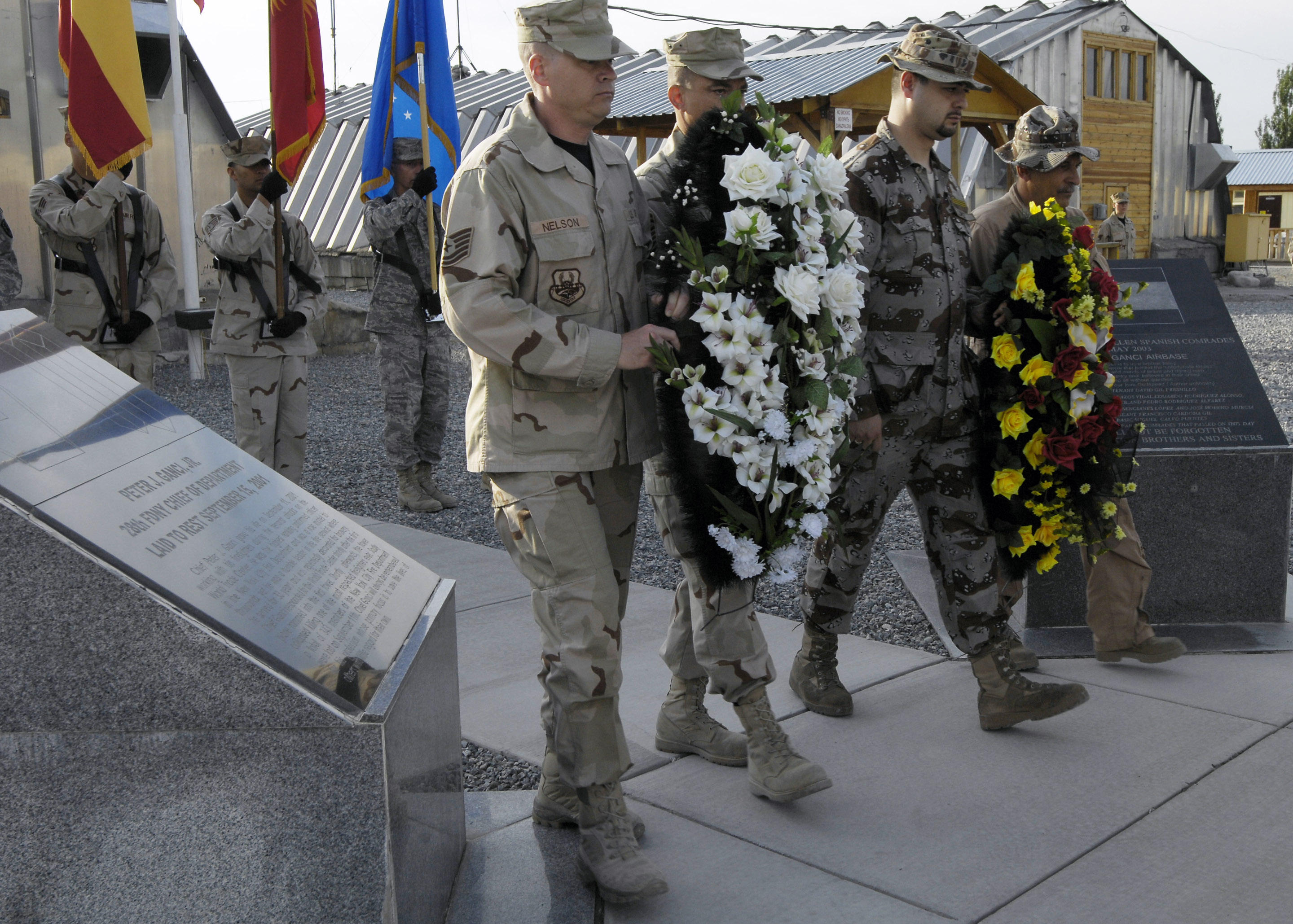 Manas coalition team pauses to remember the fallen > Air Force ...