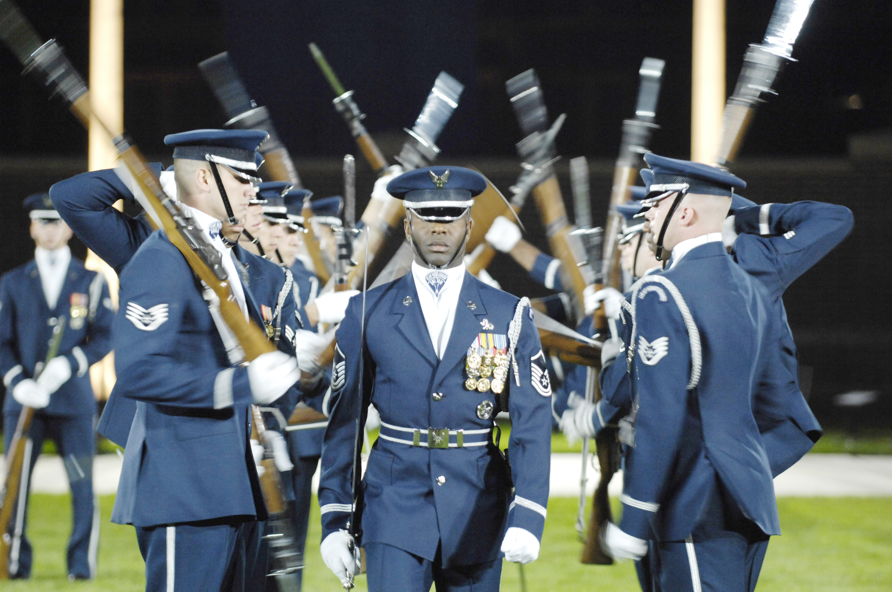 USAF Honor Guard team members teach nine-day Mobile Training Course at ...
