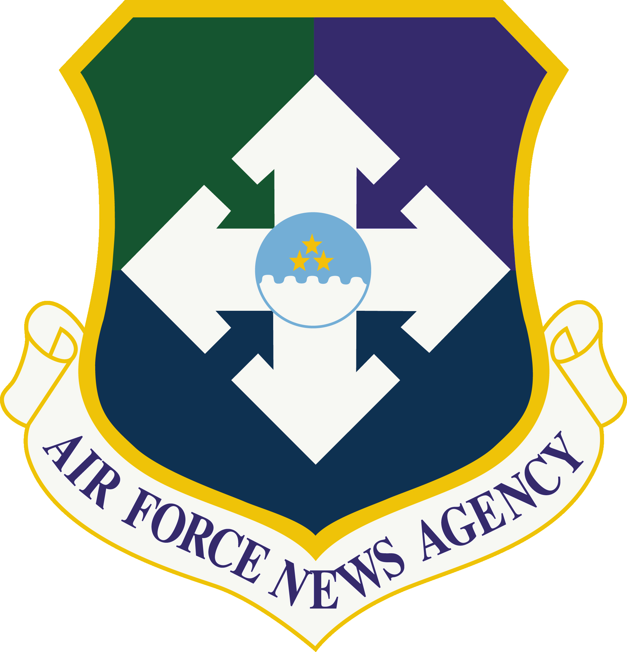 Air Force News Agency (AFNEWS) shield (retired)