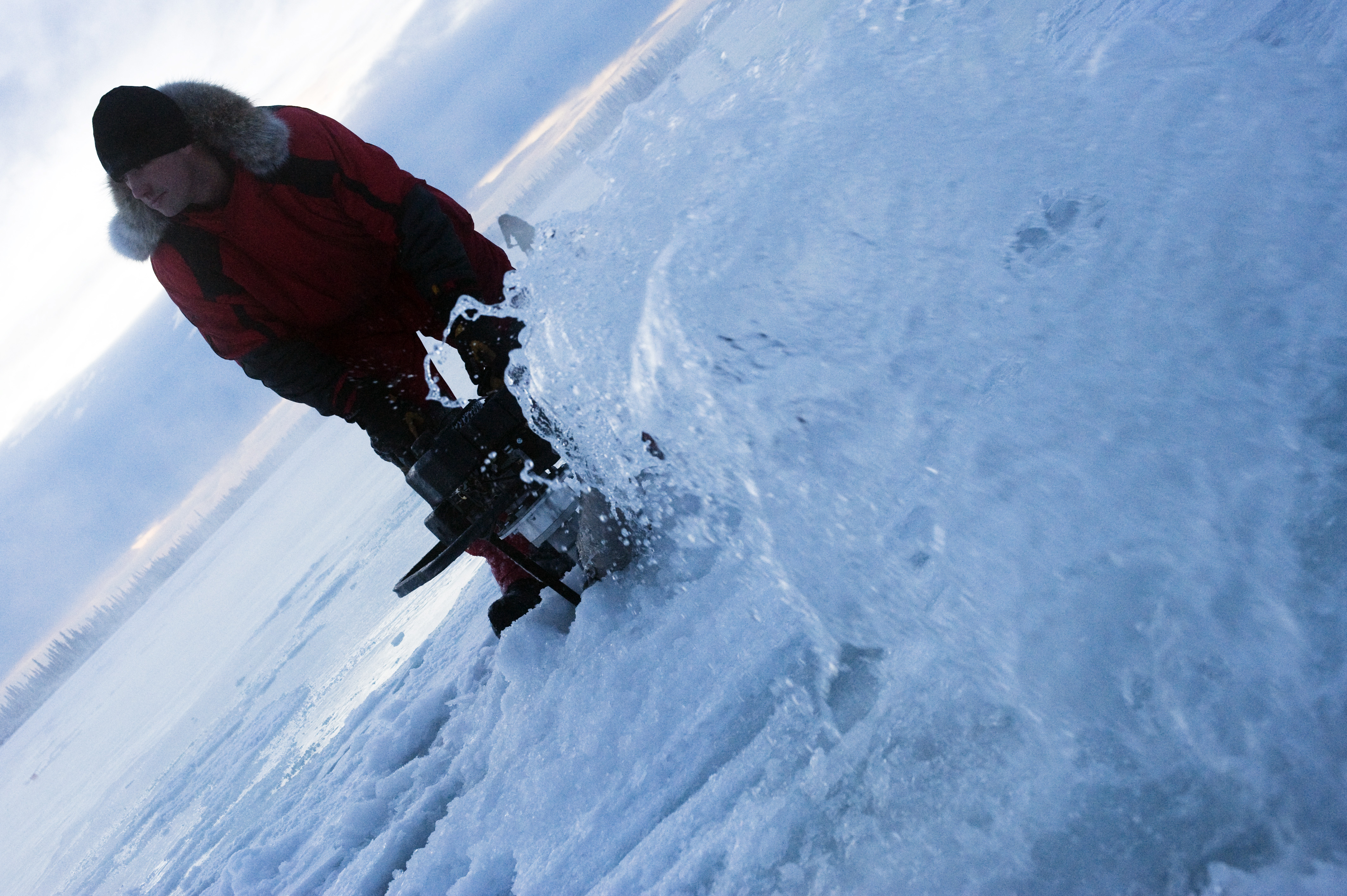 Eielson Airmen build ice bridge to bombing range > Pacific Air Forces ...