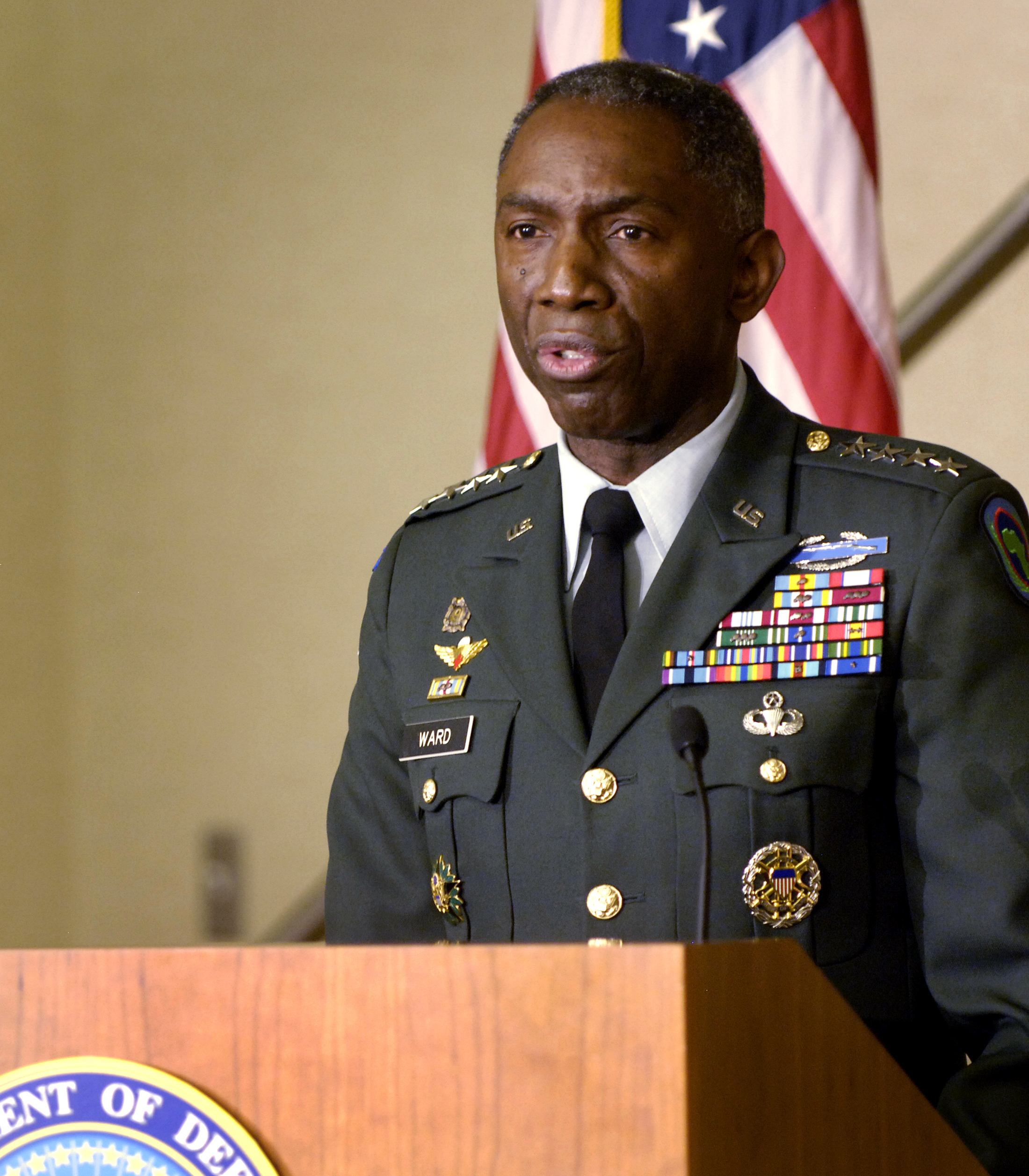 U.S. Army Gen. William E. Ward, Commander, U.S. Africa Command, to the ...