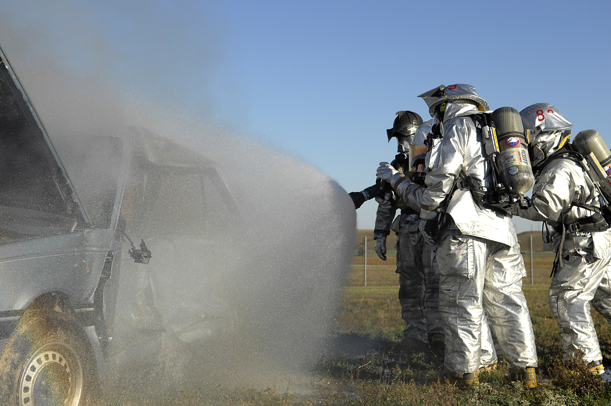 Live-fire exercise helps fire fighters sharpen skills > Minot Air Force ...