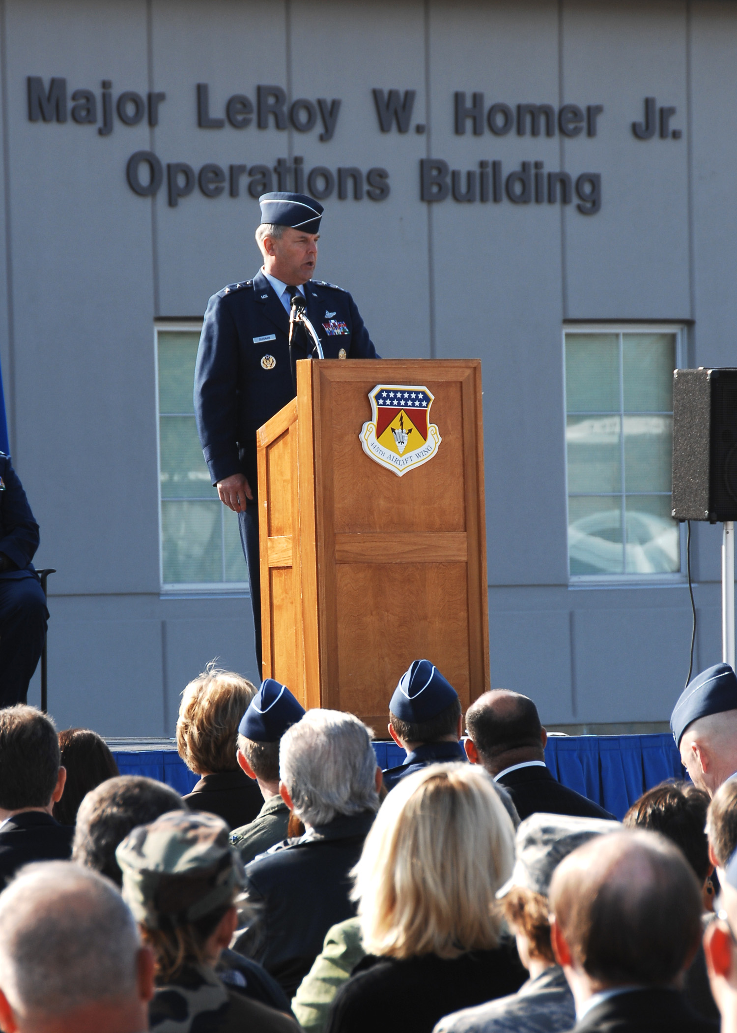 Operations Building dedicated in honor of Maj. LeRoy Homer